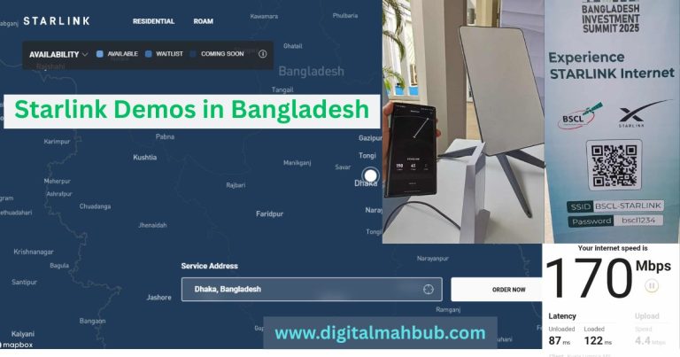 Starlink Demos in Bangladesh at Investment Summit 2025 - Digital Mahbub